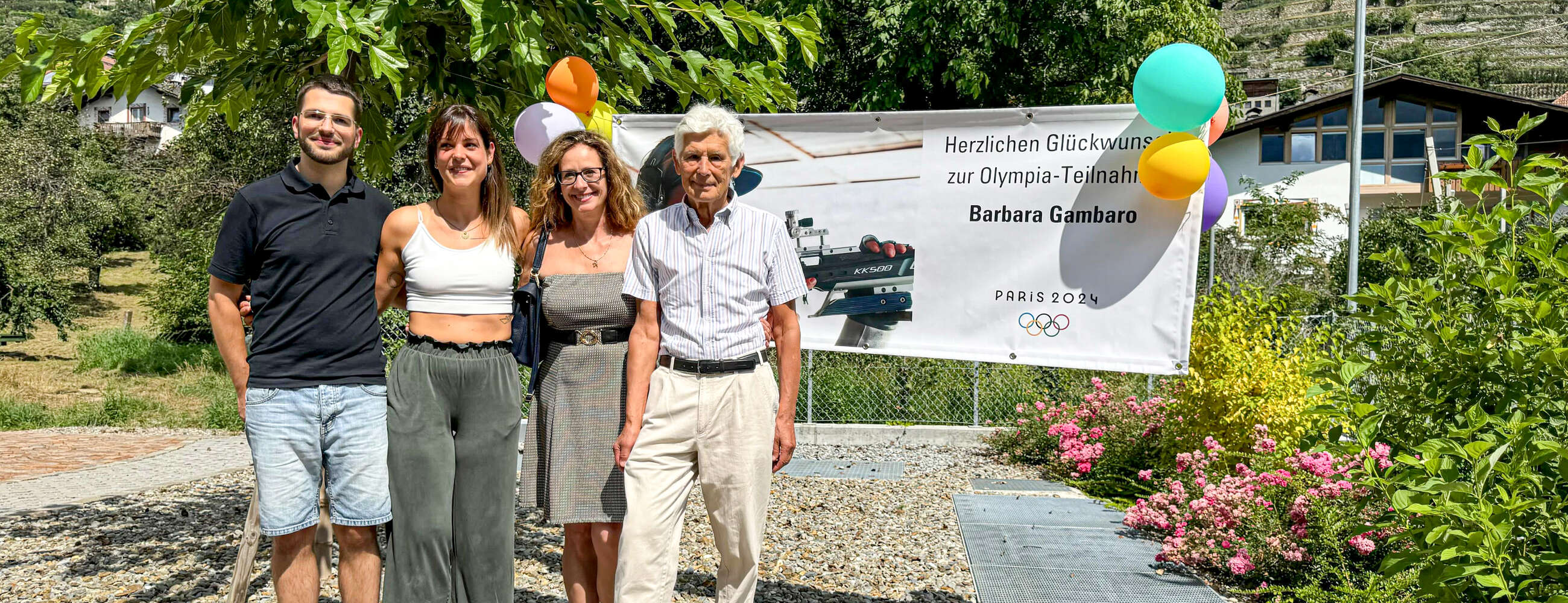 Sport - Konfettiregen für Barbara Gambaro - der Vinschger